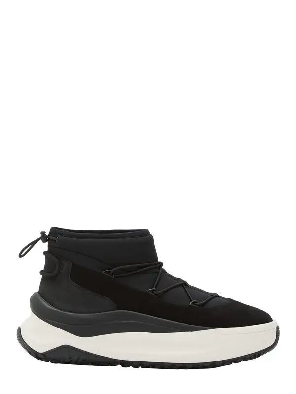 Moon Boot Lace-up Platform High-top Sneakers - Black