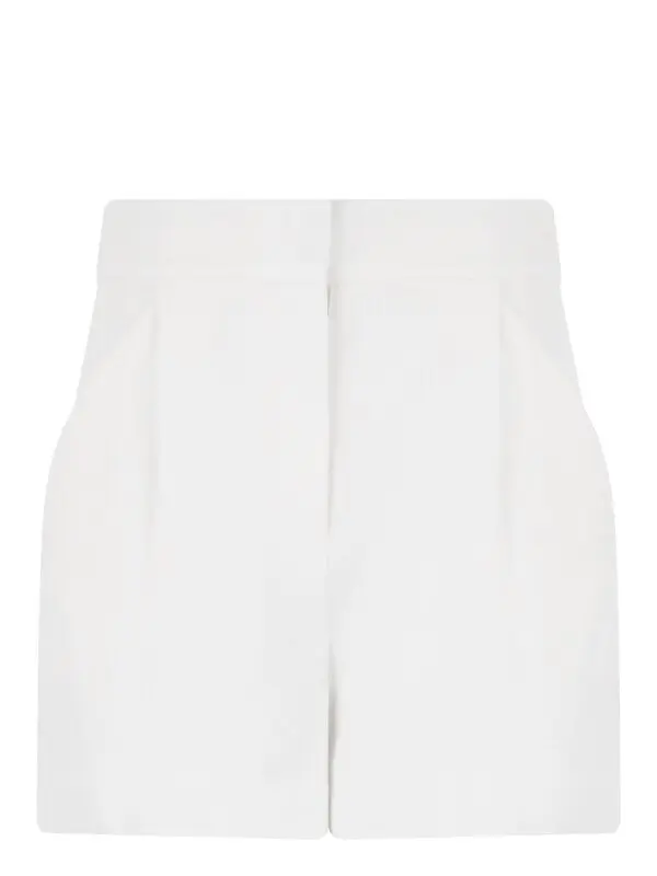 Veronica Beard Marbeau Pleated High-waist Shorts - 156