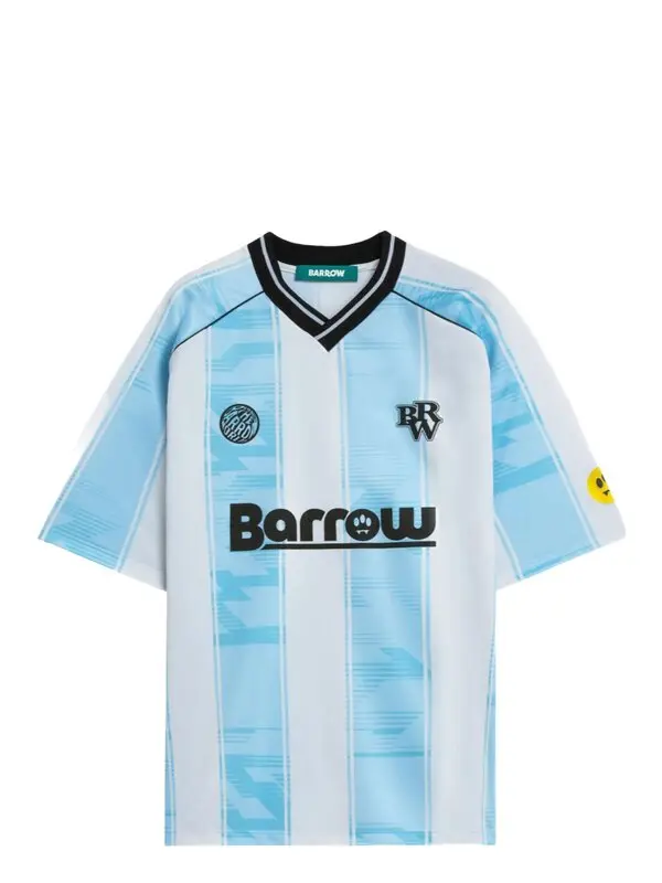 BARROW Striped Short-sleeve T-shirt - Blue