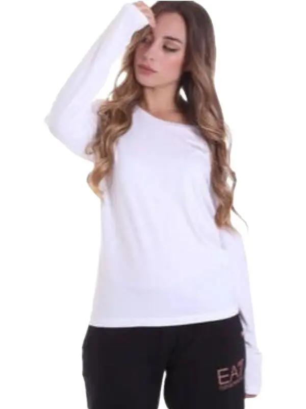 EA7 Long-sleeved Crewneck T-shirt - Multicolor