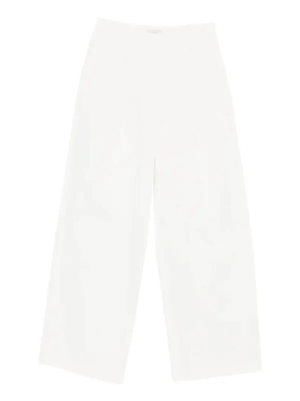 Peserico Pleated Front Trousers - White
