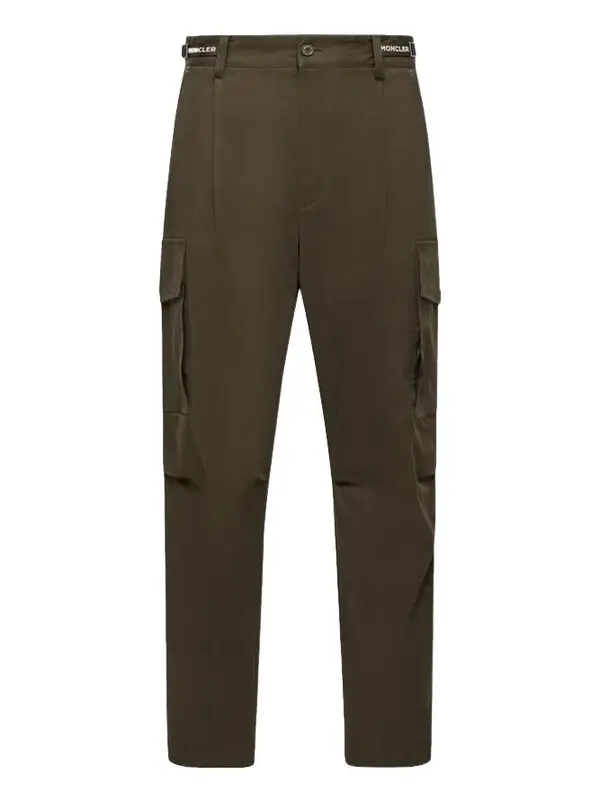Moncler Gabardine Cargo Trousers - Dark Green
