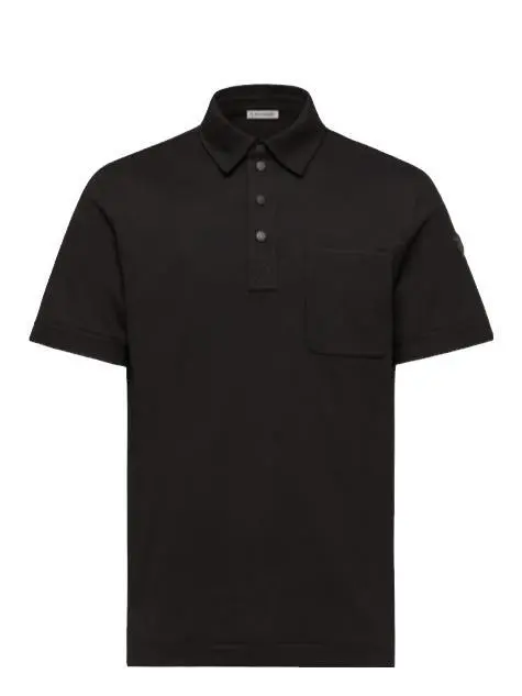 Moncler Short-sleeve Pocket Polo Shirt - Black