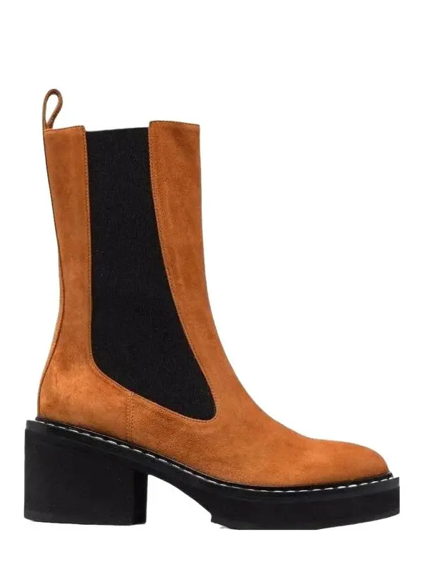 Khaite Calgary Block Heel Boots - Black