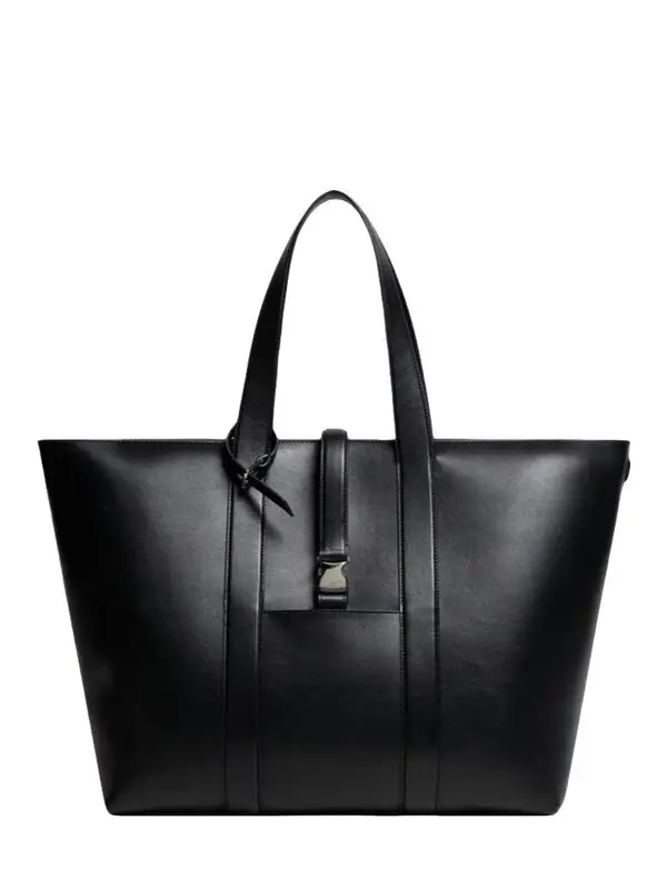 Moncler Edward Enninful Ee Leather Tote Bag - Black