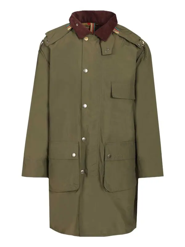 Barbour X Paul Smith Waterproof Parka - Green