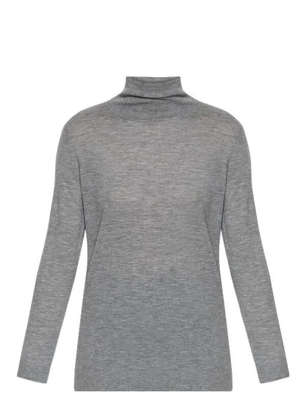 LISA YANG Danette Turtleneck Knitted Jumper - Gray