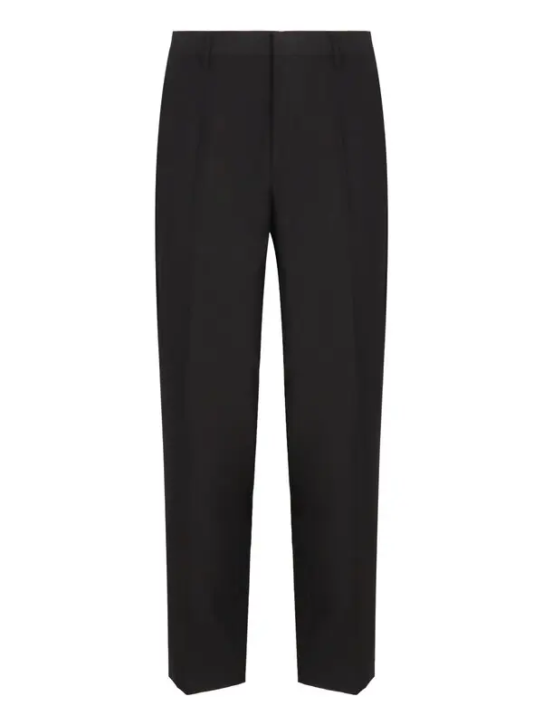 Dries Van Noten Straight Leg Tailored Pants - Black