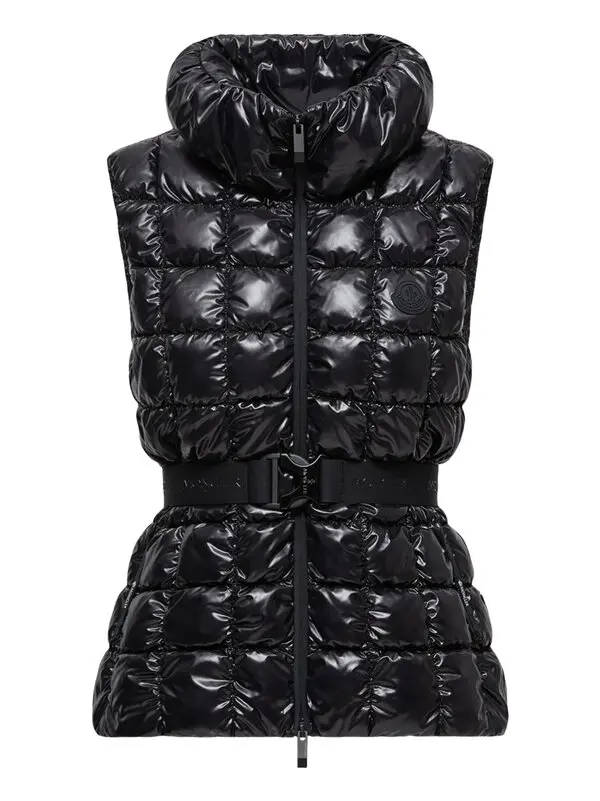 Moncler Emilion Quilted Down Vest - Black