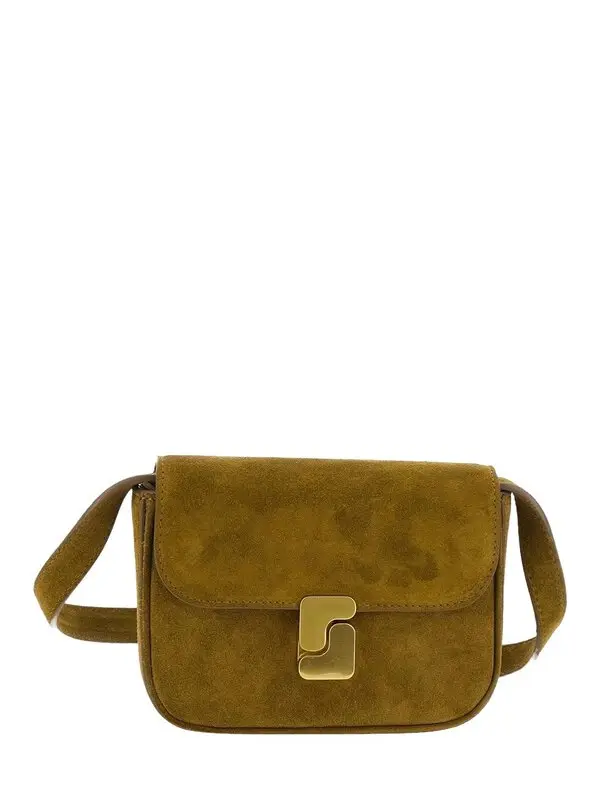 Soeur Bell Flap Shoulder Bag - Brown