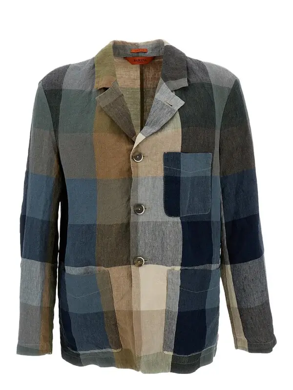 Barena Venezia Single-breasted Checked Jacket - Multicolor