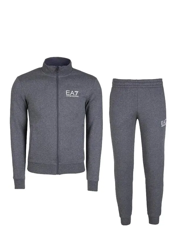 EA7 Logo Two-piece Sports Suit - Gray