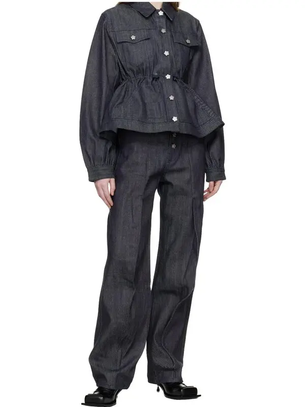 Cecilie Bahnsen Belted Jeans - Black