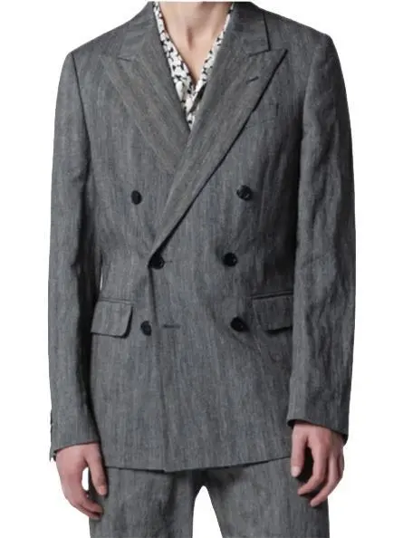 Dries Van Noten Double-breasted Jacket - Gray