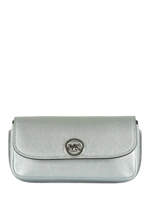 Michael Kors Nolita Small Foldover Crossbody Bag - Silver