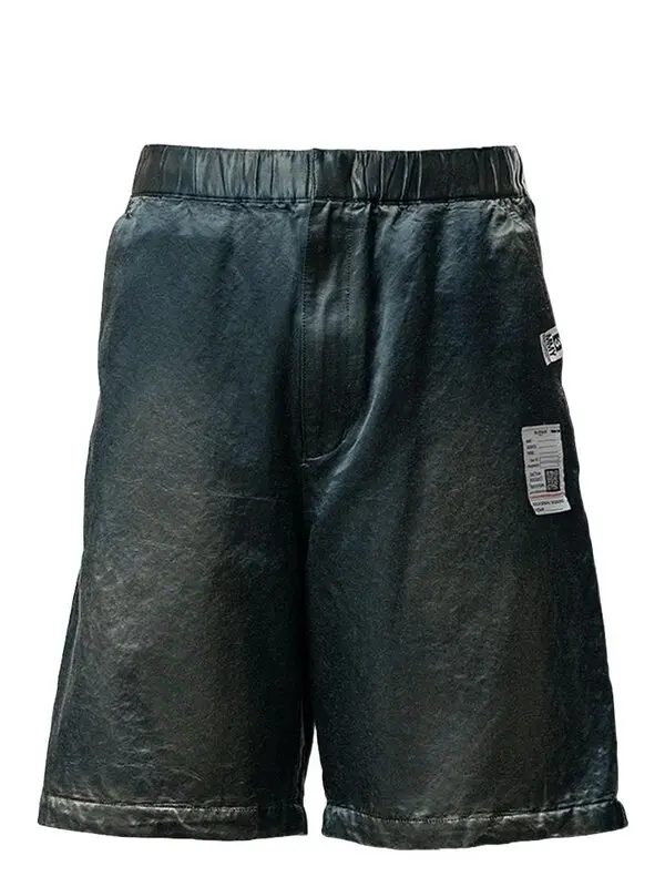 Mihara Yasuhiro Sun Faded Satin Shorts - Black