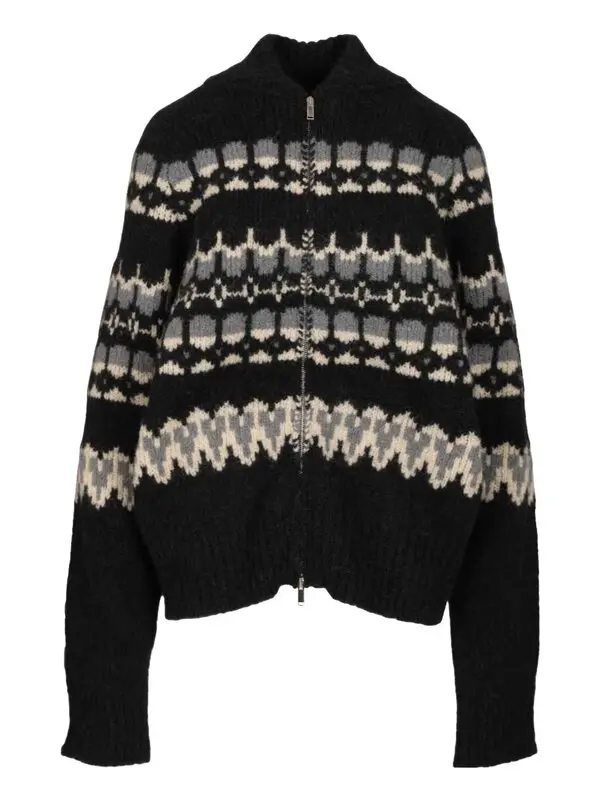 Barena Venezia Zipped Cardigan - Black