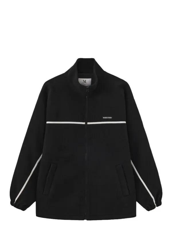 Marissa Chiara Long-sleeved Zip-up Jacket - Black