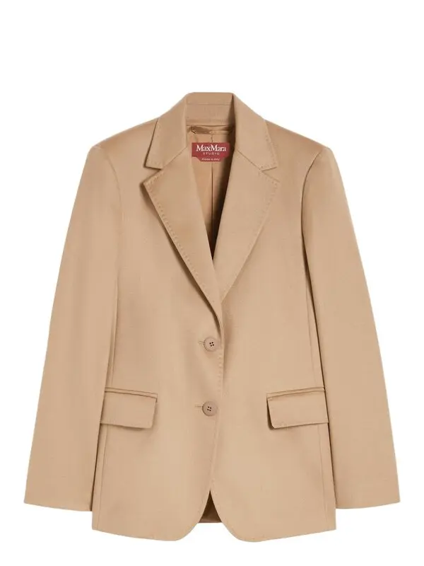 Max Mara Folgore Single-breasted Blazer - Camel Hair
