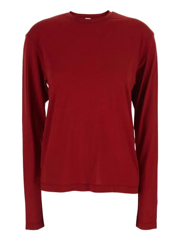 TOTEME Classic Long-sleeved T-shirt - Red