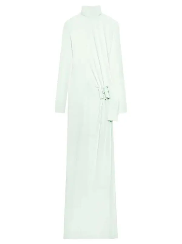 COURREGES Buckled Long Dress - Light Mint