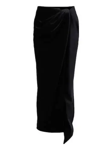 Balenciaga Jersey Wrap Skirt - Black