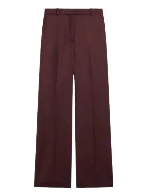 THE FRANKIE SHOP Tailored Trousers With Belt Loops - Red