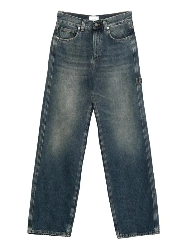HAIKURE High-waist Cotton Jeans - Blue