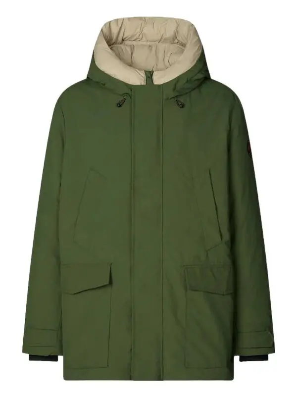 SAVE THE DUCK Hooded Parka Jacket - Green
