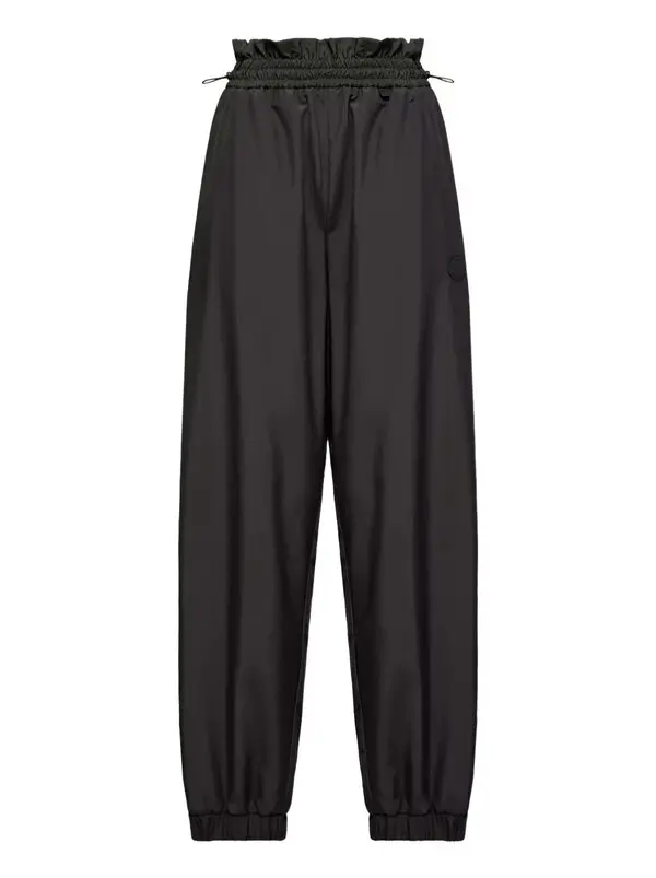 Moncler Ruffled Waistband Track Pants - Black