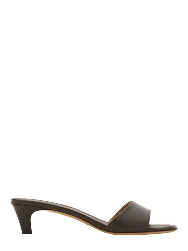 FERRAGAMO Low-heeled Mule - Black