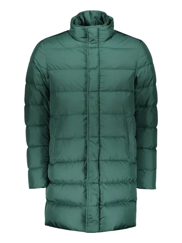 Herno Quilted Long Coat - Dark Green