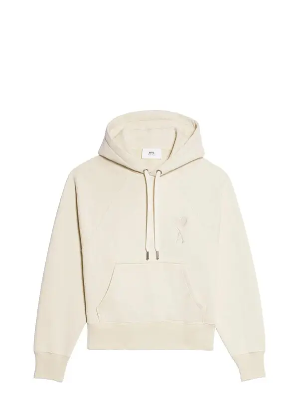 Ami De Coeur Embroidered Organic Cotton Hoodie - White