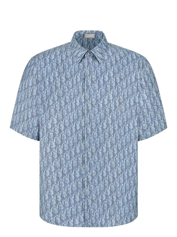 Dior Short-sleeved Button-up Shirt - Blue
