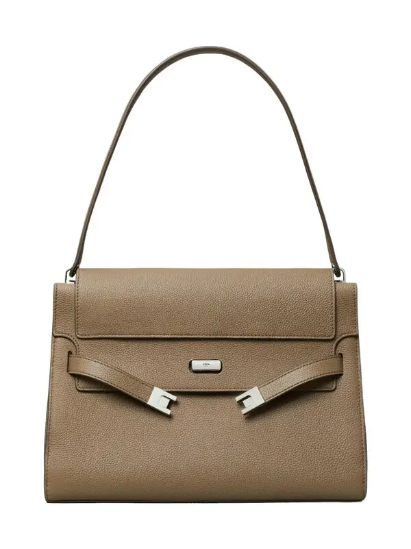 Tory Burch Lee Radziwill Shoulder Bag - Mushroom Ash