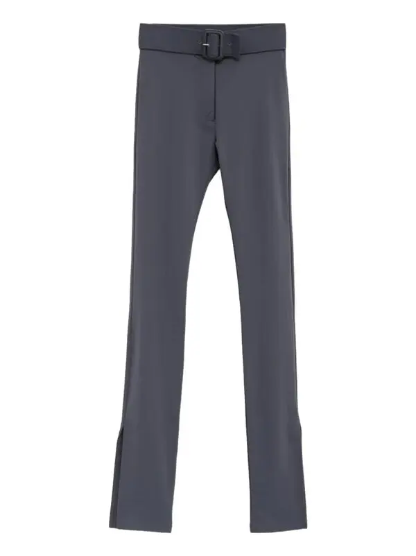 COURREGES Courrèges Buckled Trousers With Slit Hem - Carbon Black