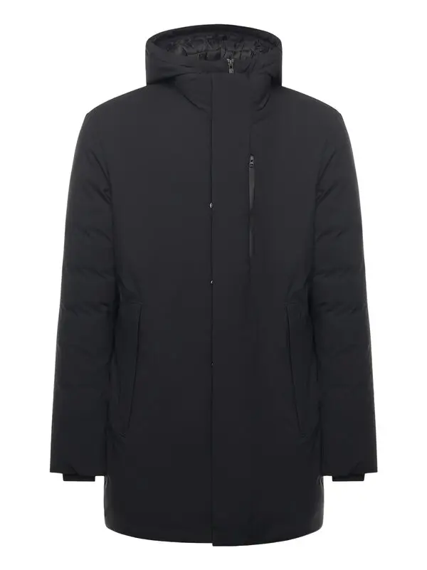SAVE THE DUCK Hooded Zip-up Coat - Black