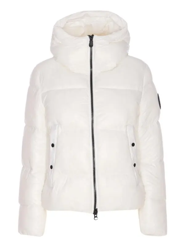 SAVE THE DUCK Padded Hooded Jacket - White