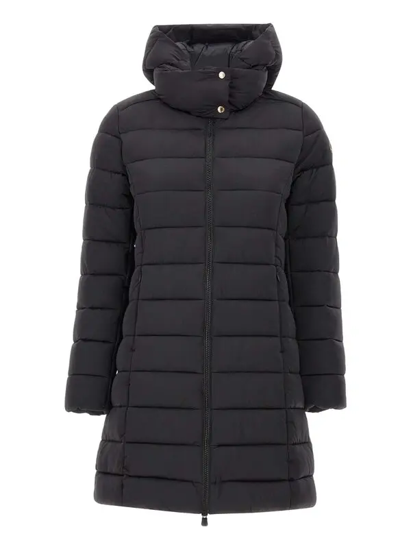 SAVE THE DUCK Quilted Hooded Coat - Black