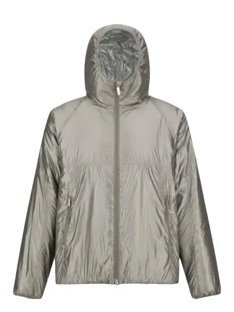 Herno Metallic Shield Hooded Jacket - Gray