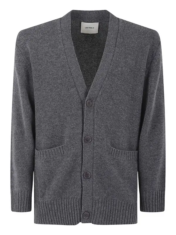 LISA YANG Buttoned Knitwear Cardigan - Grey