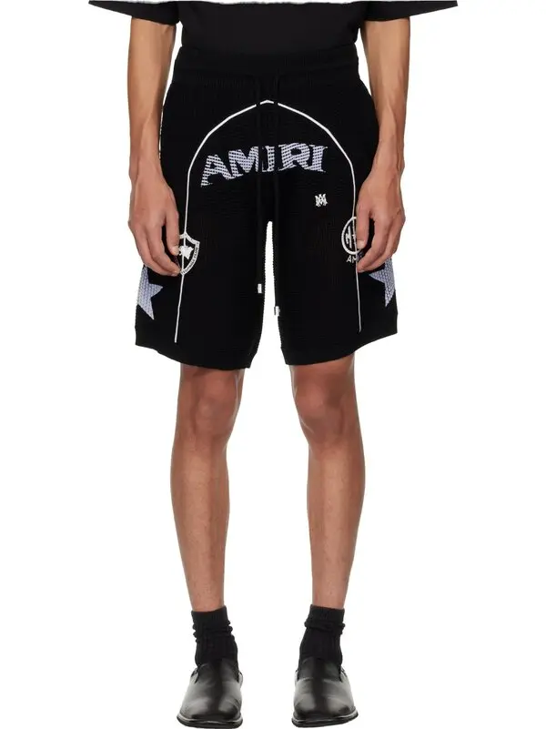 Amiri Logo-print Track Shorts - Black