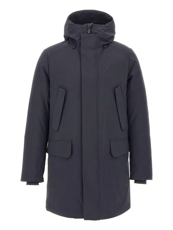 SAVE THE DUCK Hooded Zip-up Parka - Black