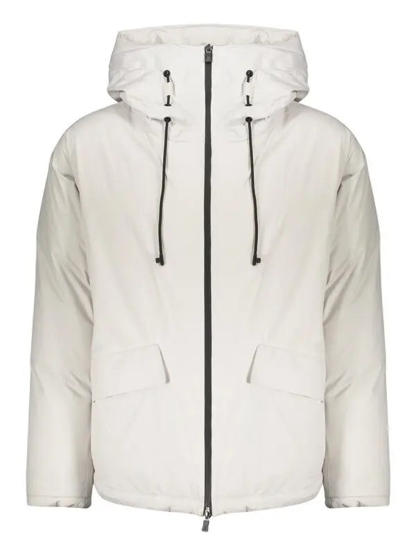 Herno Hooded Down Jacket - Ivory