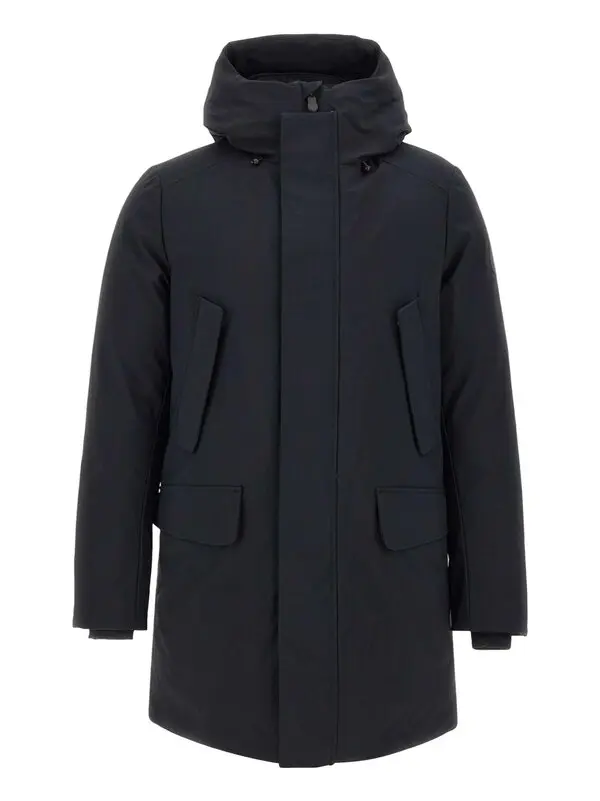 SAVE THE DUCK Elon Hooded Zip-up Parka - Black