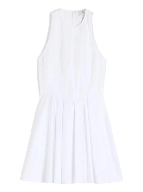 Sportmax Pleated Mini Dress - Optical White