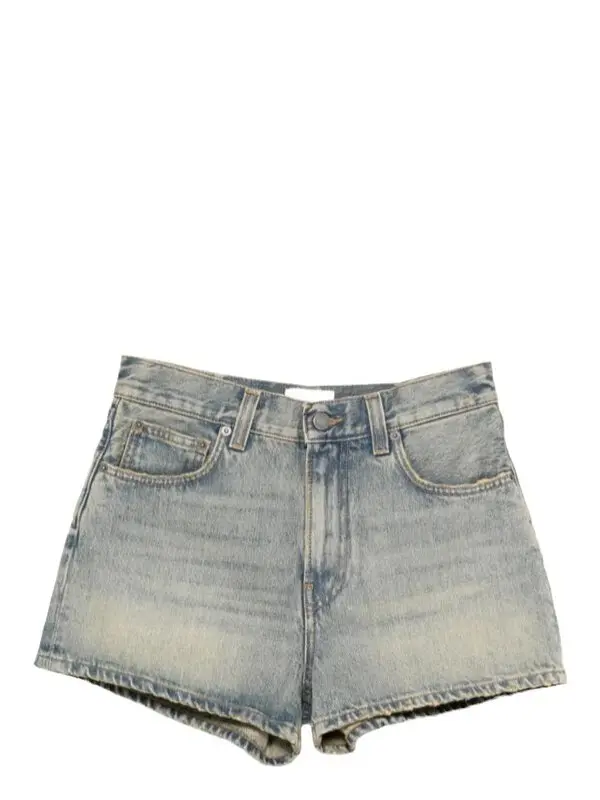 HAIKURE Brut High-waisted Denim Shorts - Blue