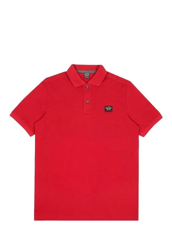 PAUL  SHARK Polo Shirt With Logo Sticker - Red