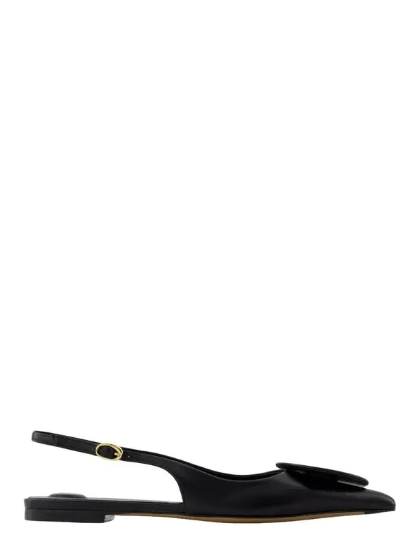 Jacquemus Duelo Slingback Flats - Black