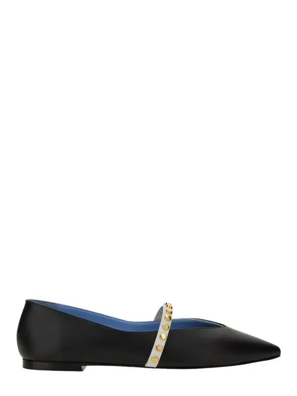 Alexander McQueen Pointed-toe Embellished Flats - Black